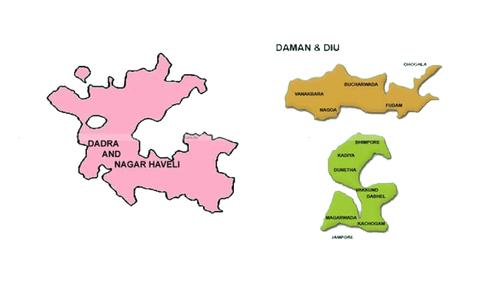 Geographical Map - UTLBC Dadra & Nagar Haveli - Diu & Daman
